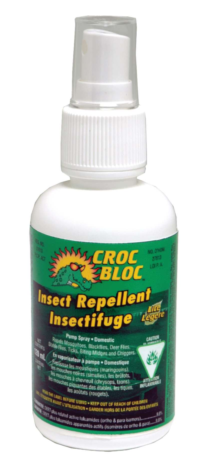 CROC BLOC INSECT REPELLENT 4OZ SPRAY 10% DEET - Product - Delta Plus
