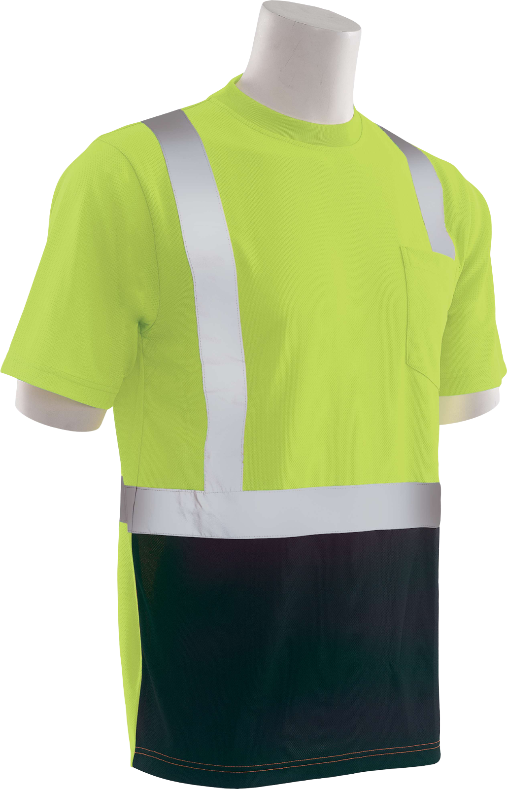 9601SB CL 2 JERSEY KNIT SHORT SLEEVE BLACK BOTTOM TEE - Product - Delta ...