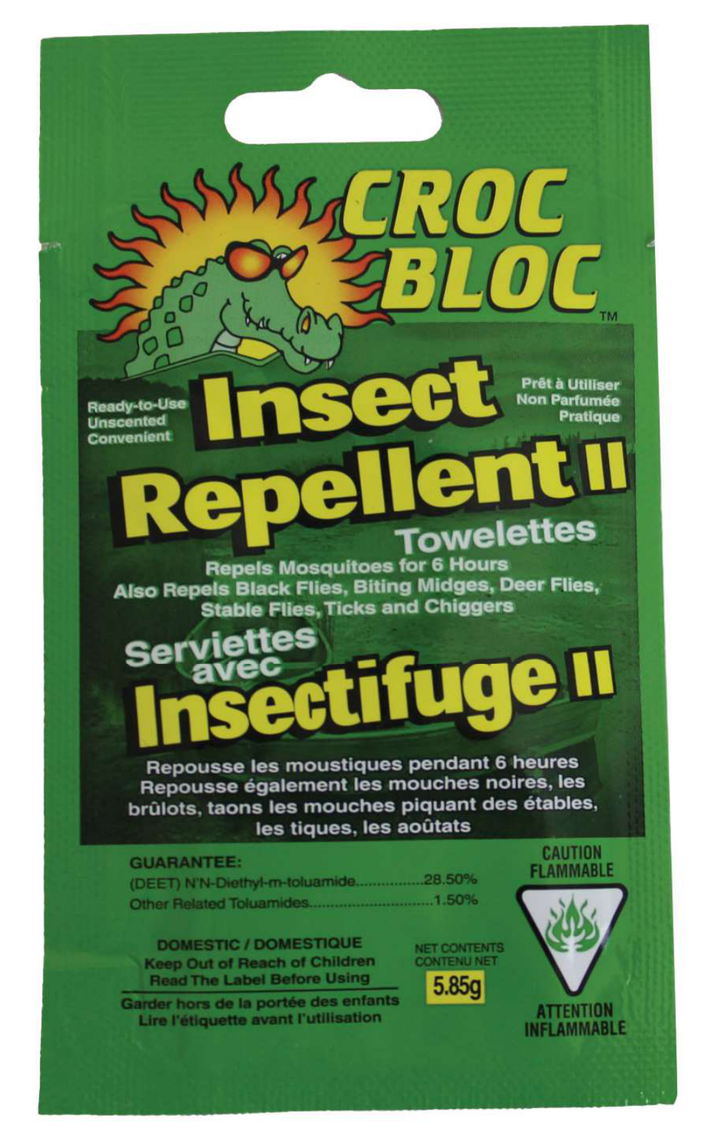 CROC BLOC INSECT REPELLENT TOWELLETE 30% CDN - Product - Delta Plus