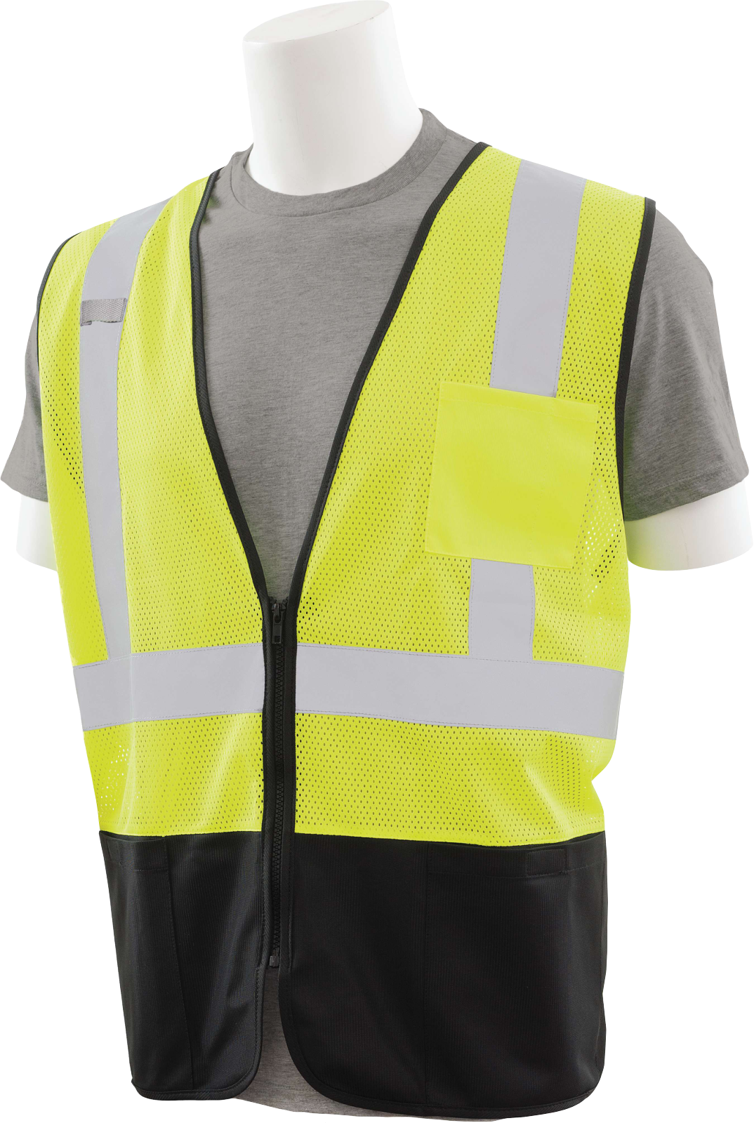 S363PB CL 2 BLACK BOTTOM SAFETY VEST - Product - Delta Plus
