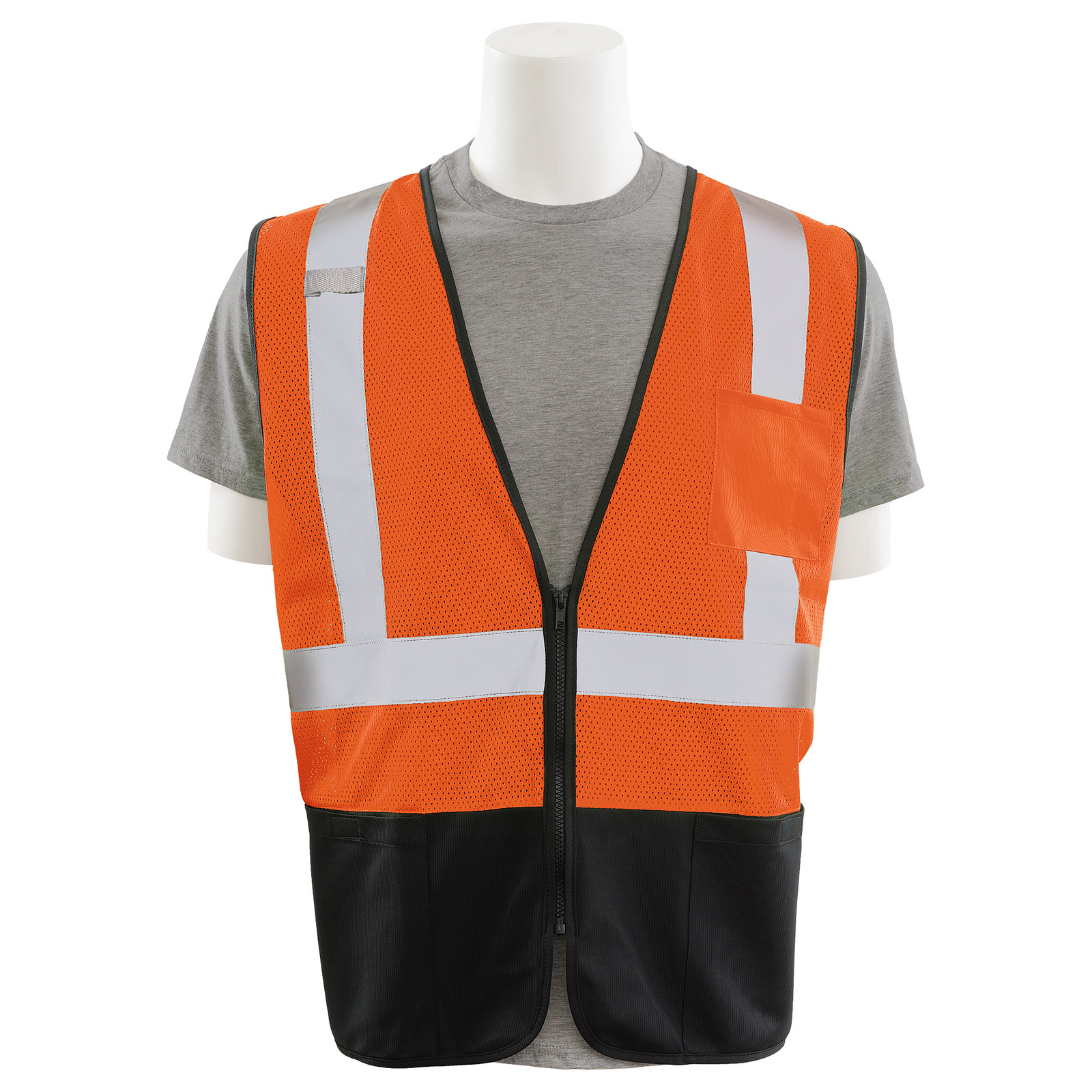 S363PB CL 2 BLACK BOTTOM SAFETY VEST - Product - Delta Plus