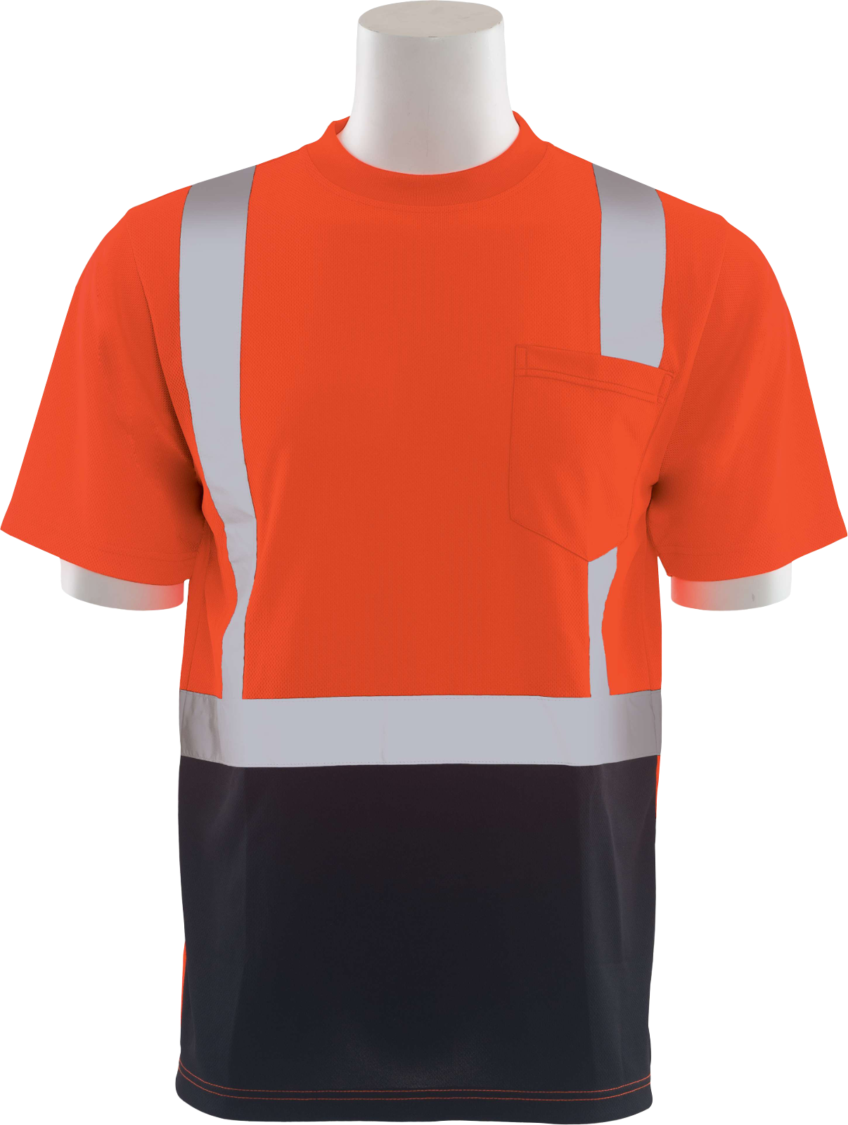 9601SB CL 2 JERSEY KNIT SHORT SLEEVE BLACK BOTTOM TEE - Product - Delta ...