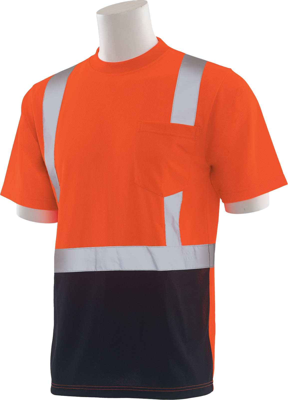 9601SB CL 2 JERSEY KNIT SHORT SLEEVE BLACK BOTTOM TEE - Product - Delta ...